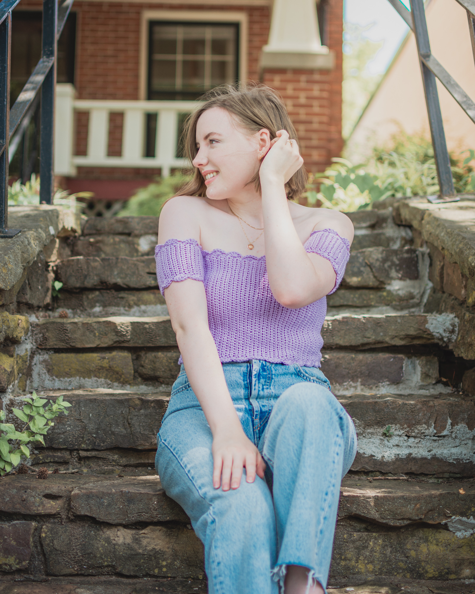 Easy Crochet off the Shoulder Crop Top - Free Pattern + Video Tutorial ...